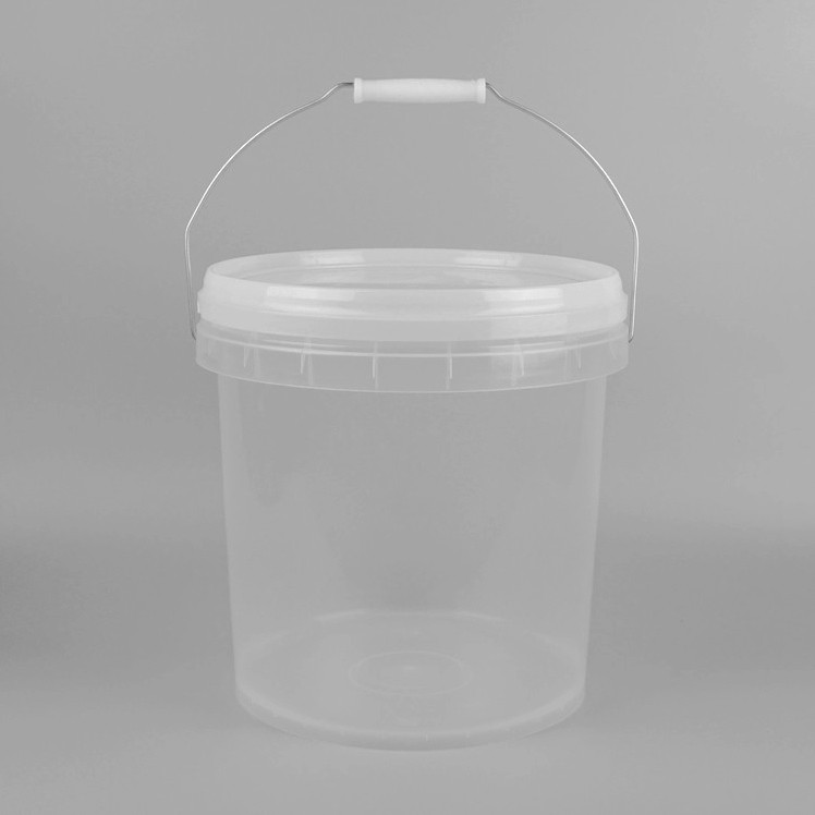 Corrosion Resistance 5 Gallon Clear Plastic Pail Bucket Containers ...